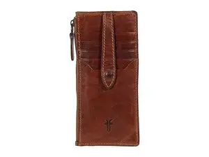 THE FRYE COMPANY Melissa Snap Card Wallet Coin Purse Light Sky Tan