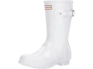 Hunter Original Short Gloss Boots - White