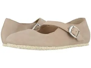 BIRKENSTOCK Birkenstock Tracy Leather Mary Jane Flats Beige