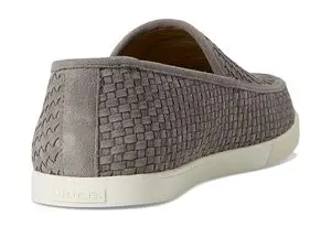 Vince Sonoma Woven Suede Slip-on Loafers - Gray