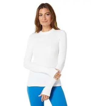 Splits59 Splits59 Rib Long Sleeve Top White