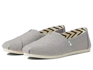 Toms Classic Alpargata Wide Slip-on Flats - Gray