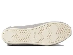 Toms Classic Alpargata Wide Slip-on Flats - Gray