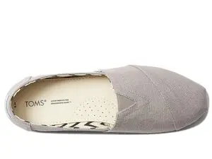Toms Classic Alpargata Wide Slip-on Flats - Gray