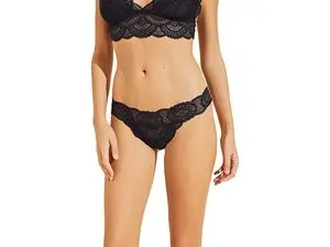 Eberjey Mariana Lace Thongs Women's Underwear White Black
