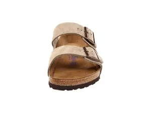 BIRKENSTOCK Arizona Soft Footbed Suede Sandals - Taupe