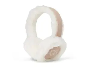 UGG UGG Water Resistant Sheepskin Earmuffs With Embroidered Logo Bone