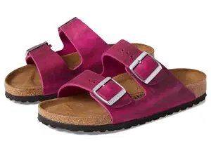 BIRKENSTOCK Birkenstock Arizona Oiled Leather Sandals Red