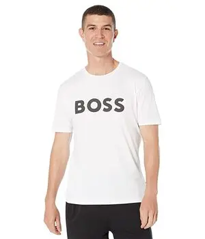 BOSS Thinking T-shirts Men's Clothing White Beige