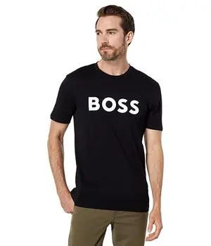 BOSS Thinking T-shirts Men's Clothing White Black