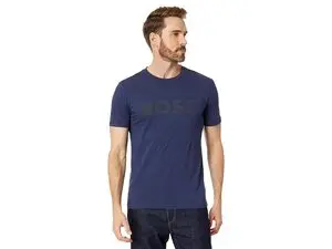 BOSS Thinking T-shirts Men's Clothing White Blue