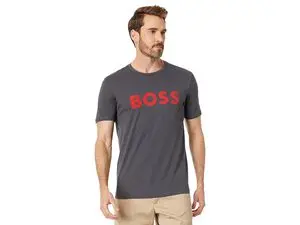 BOSS Thinking T-shirts Men's Clothing White Gray