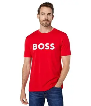 BOSS Thinking T-shirts Men's Clothing White Red