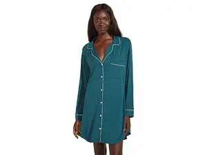 Eberjey Gisele Tenceltm Modal Sleepshirt Women's Pajama Heather Grey/sorbet Pink Green