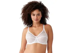 Wacoal Retro Chic Full-busted Underwire Bra 855186 Women's Bra Apricot Blush White