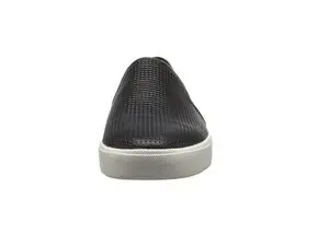 Vince Blair 5 Leather Perforated Slip-on Sneakers - Black