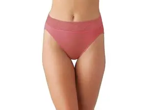 Wacoal Comfort Touch Hi Cut Women's Underwear Black Pink
