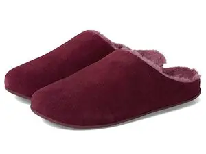 Fitflop FitFlop Chrissie Suede Shearling Lined Mule Slipper Purple