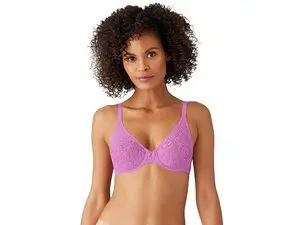 Wacoal Halo Lace Underwire Bra 851205 Women's Bra Soft Sky Multi