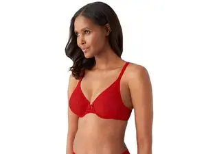 Wacoal Halo Lace Underwire Bra 851205 Women's Bra Soft Sky Red