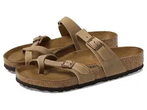 BIRKENSTOCK Mayari Oiled Leather Sandals - Brown