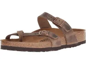 BIRKENSTOCK Mayari Oiled Leather Sandals - Brown
