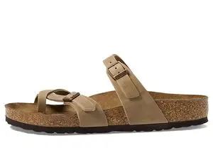 BIRKENSTOCK Mayari Oiled Leather Sandals - Brown