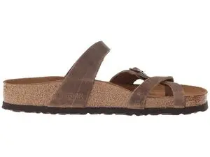 BIRKENSTOCK Mayari Oiled Leather Sandals - Brown
