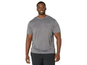 Columbia Big Tall Hiketm Crew Men's Clothing Black Heather Gray
