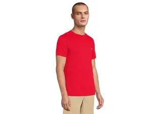 Lacoste Short-sleeve Pima Jersey Crewneck T-shirt T Shirt - Red