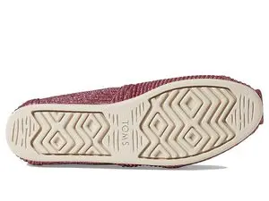Toms Alpargata Cloudbound Moroccan Crochet Slip-on Shoes - Red