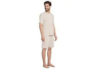 Eberjey Henry Tenceltm Modal Shorts Pj Set Pajama Sets Cornflower - Bone