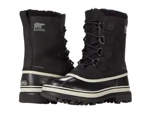 Sorel Caribou Waterproof Lace-up Boots - Black