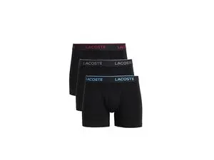 Lacoste 3-pack Boxer Briefs Underwear W/white/blue - Black