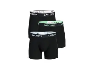Lacoste 3-pack Boxer Briefs Men's Underwear Black/multicolor Multi