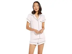 Eberjey Gisele Tenceltm Modal Shortie Short Pj Set Pajama Sets /ice - Red