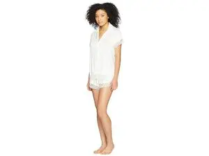 Eberjey Malou Short Sleeve Pj Set Pajama Sets Ivory - Bone