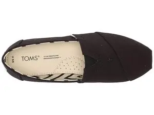 Toms Classic Alpargata Slip On Shoes - Black