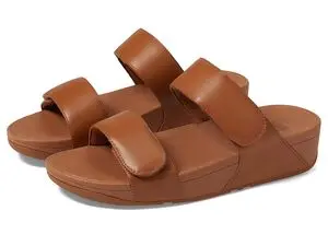 Fitflop Lulu Adjustable Leather Slides - Brown