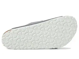 BIRKENSTOCK Arizona Soft Footbed Metallic Leather Dress Sandals - Silver
