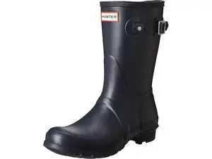 Hunter Original Short Buckled Boots - Navy