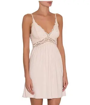 Eberjey Mariana Tenceltm Modal Chemise Women's Pajama White Pink