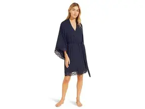 Eberjey Mariana Tenceltm Modal Robe Women's Robe White Navy