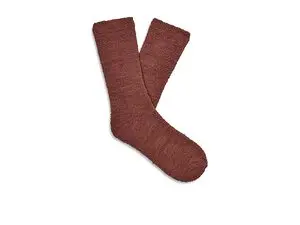 UGG UGG Fincher Ultra Cozy Crew Crew Cut Socks Brown