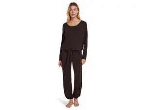 Eberjey Gisele Tenceltm Modal Slouchy Pj Set Women's Pajama Sets Ice Blue/ice Blue Brown