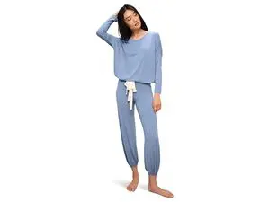Eberjey Gisele Tenceltm Modal Slouchy Pj Set Women's Pajama Sets Ice Blue/ice Blue Gray