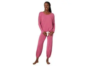 Eberjey Gisele Tenceltm Modal Slouchy Pj Set Women's Pajama Sets Ice Blue/ice Blue Pink