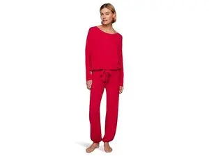 Eberjey Gisele Tenceltm Modal Slouchy Pj Set Pajama Sets Holly - Red