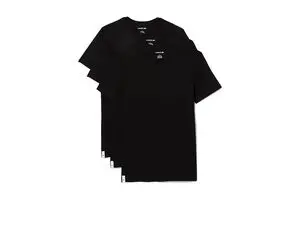 Lacoste 3-pack Crew Neck Slim Fit Essential T-shirt Clothing - Black