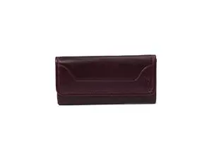THE FRYE COMPANY Melissa Wallet Wallet Handbags Dark Brown Antique Pull Up Burgundy
